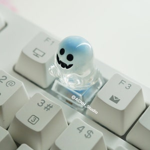 Halloween Ghost Keycap: Artisan Kawaii Cherry MX Keyboard Keycap - Etsy