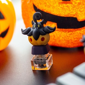 Pokemon Inspire Bat Pumpkin Keycap, Halloween Ghost Keycap, Artisan ...