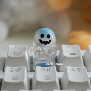 Halloween Ghost Keycap: Artisan Kawaii Cherry MX Keyboard Keycap - Etsy