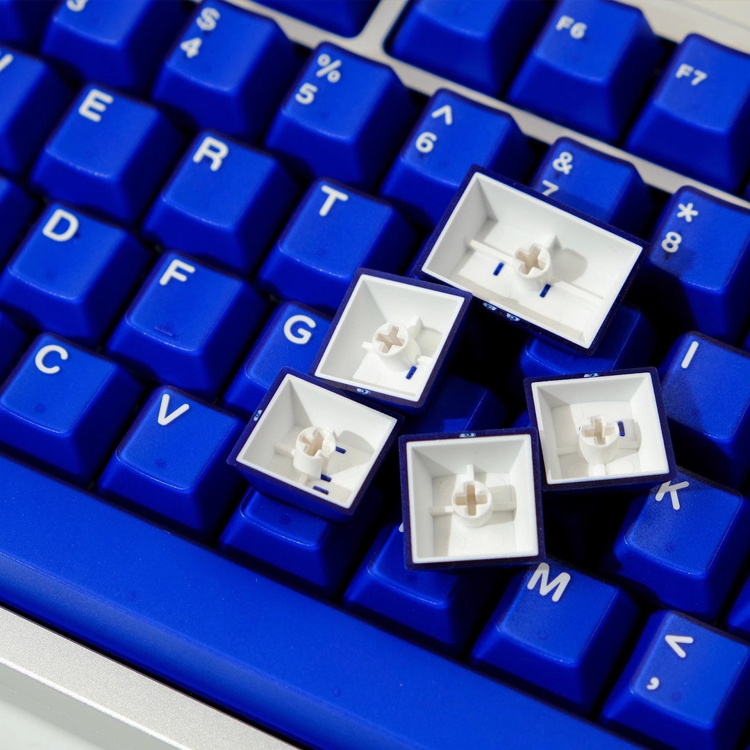 114 Pcs Klein Blue Keycap Set, Custom Cherry Profile Mechanical Keycaps ...
