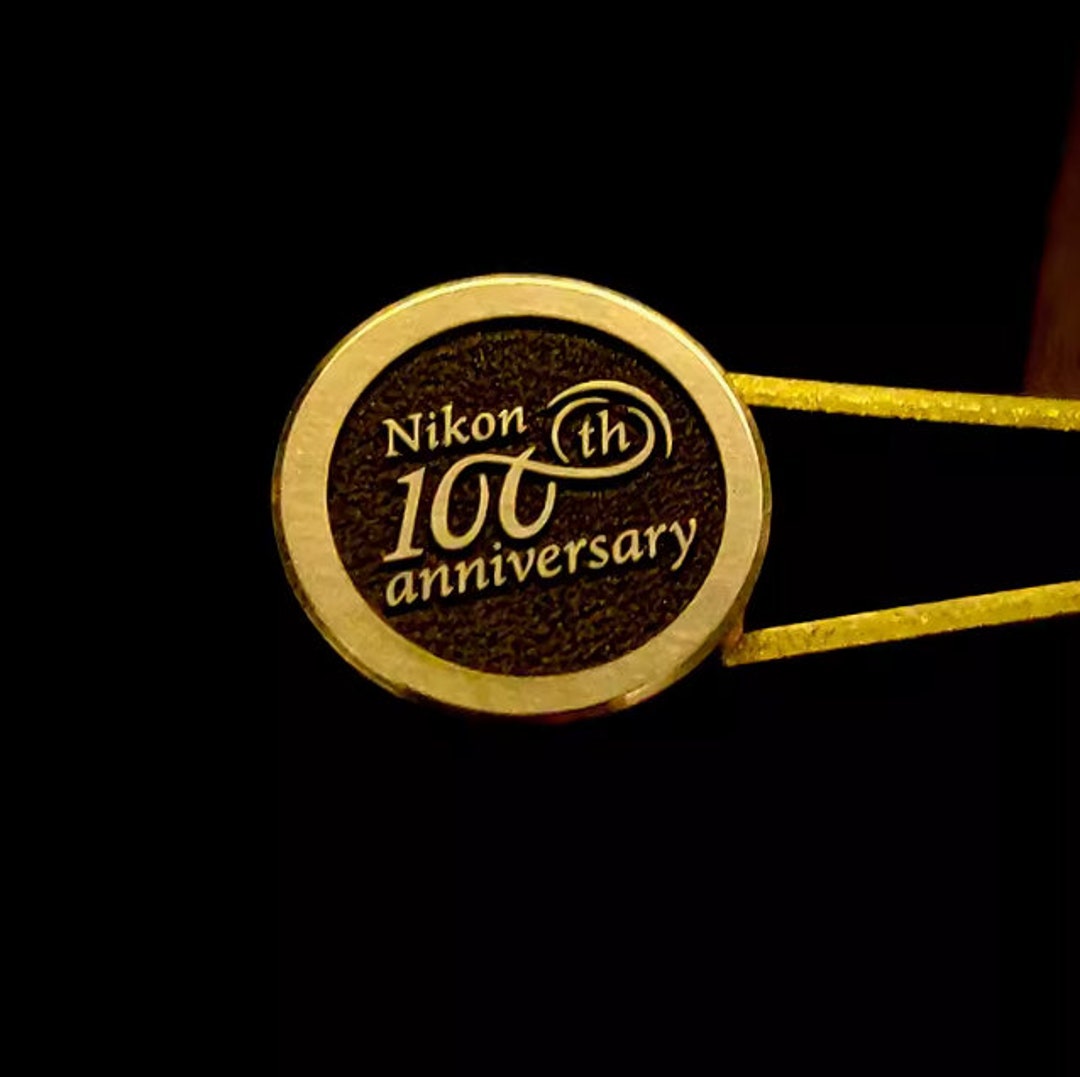 100th Nikon Camera Shutter Button, Custom Brass Metal Camera ...