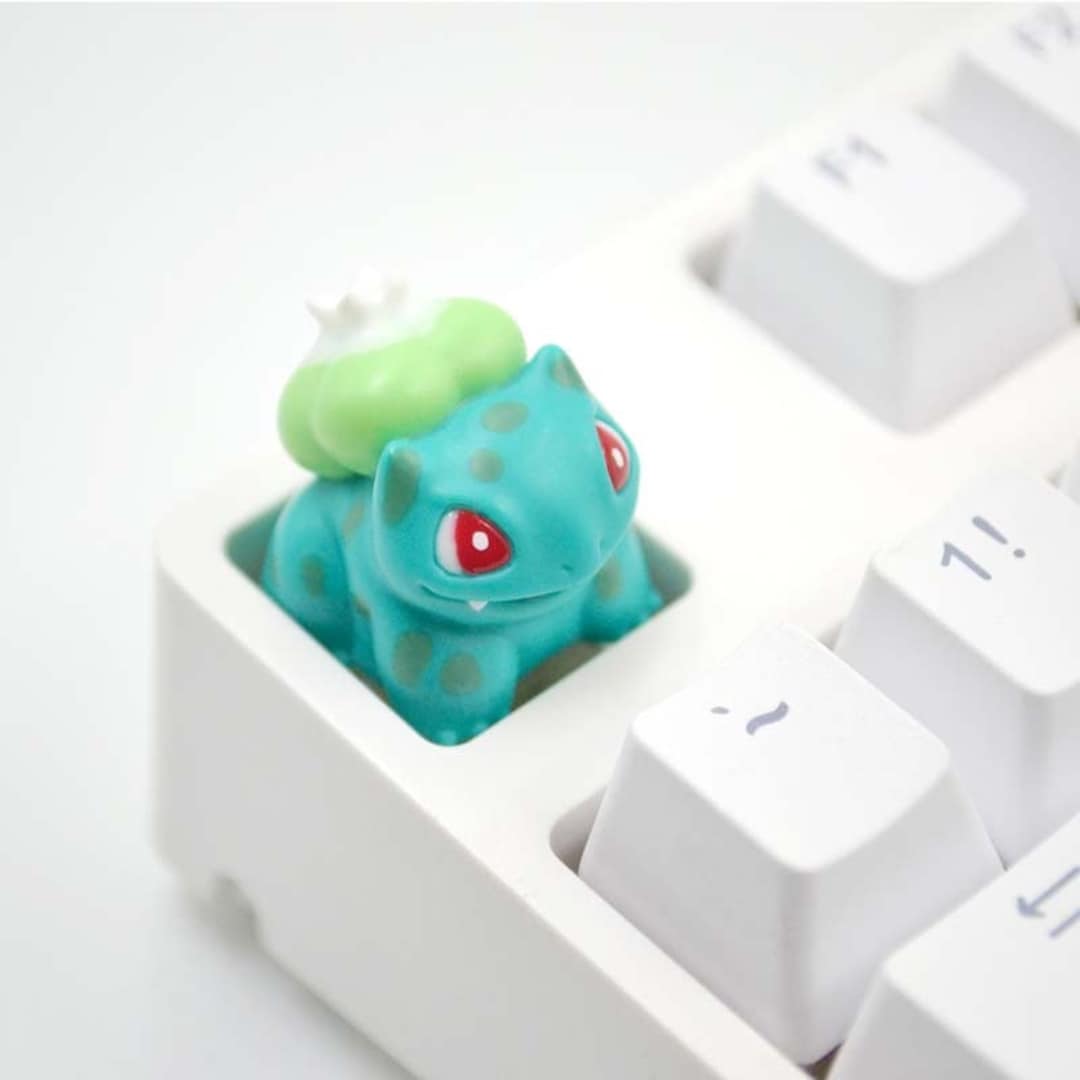 Bulbasaur Artisan Keycap: Pokemon, Custom Mechanical Keyboard Key - Etsy