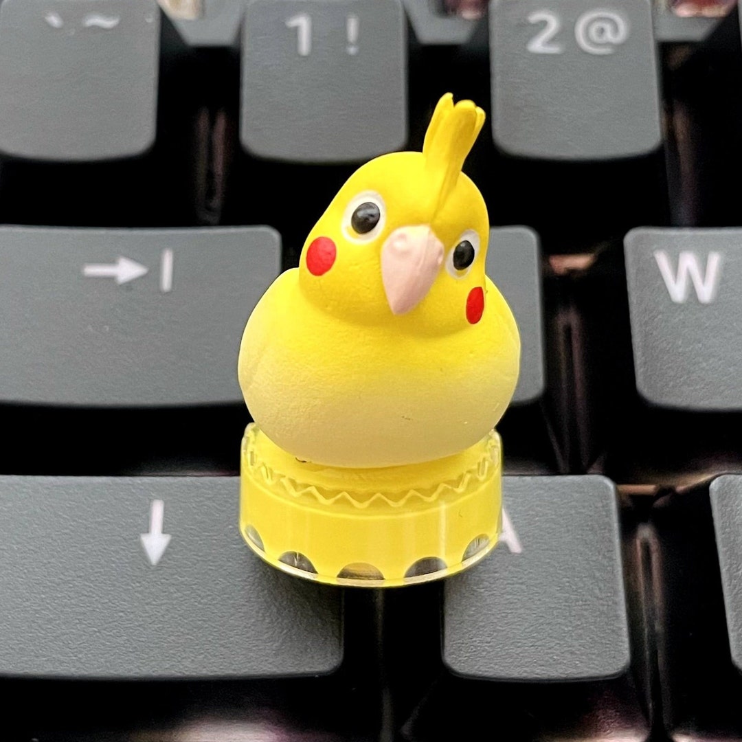 Cockatiel Keycaps, Bird Keycaps, Kawaii Keycap, Custom Keycap, Handmade ...