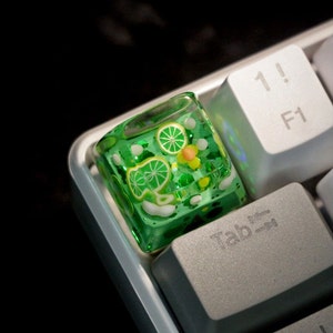 Orange Juice Artisan Keycap, Lemon Juice Custom Keycap Set, Strawberry ...