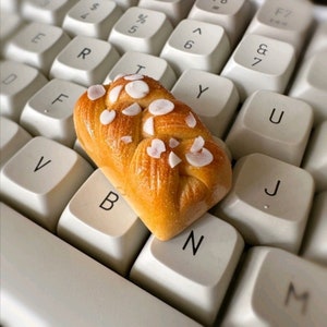 Cute Bread Keycap, Puff Keycap, Artisan Food Keycap, Kawaii Keycap Set ...