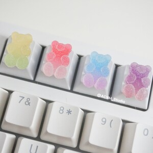 Gummy Bear Artisan Keycap: Kawaii Resin Keycap for MX Mechanical ...