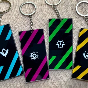 Valorant Keychain Backpack Tag Omen, Phoenix, Reyna, Viper Video Game ...