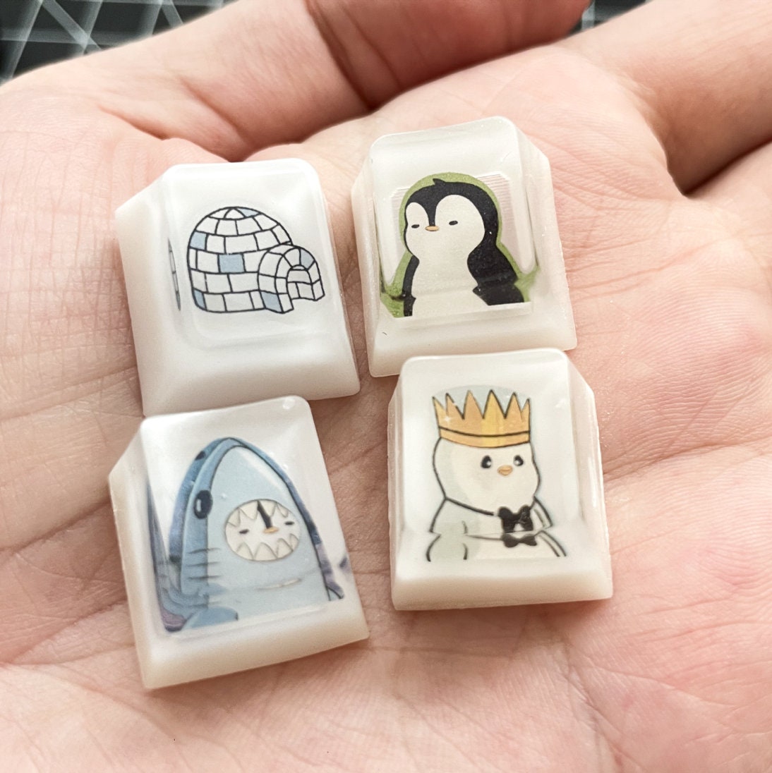 Pudgy Penguin Customize Keycap Penguin Resin Keycapartisan - Etsy