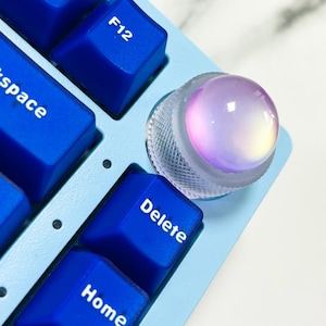Resin Artisan Keyboard Knob: Jelly Backlit Keycap Button for Hi75 & K81 ...
