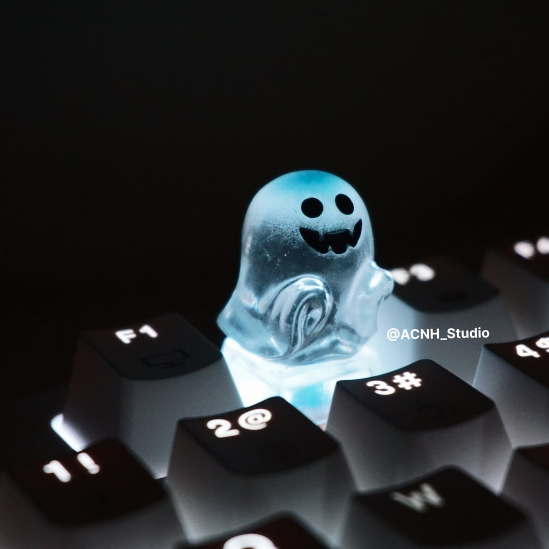 Halloween Ghost Keycap: Artisan Kawaii Cherry MX Keyboard Keycap - Etsy