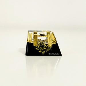 Golden Temples Keycap, Resin Keycap, Handmade Keycap, Artisan Keycap ...