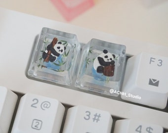 Panda Artisan Keycap - Etsy