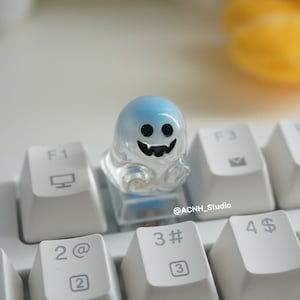 Halloween Ghost Keycap: Artisan Kawaii Cherry MX Keyboard Keycap - Etsy