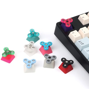 Fidget Spinner Keycaps, Custom Backlist Keycaps, Artisan Spinner ...