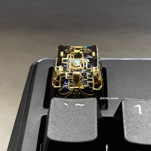 Golden Temples Keycap, Resin Keycap, Handmade Keycap, Artisan Keycap ...