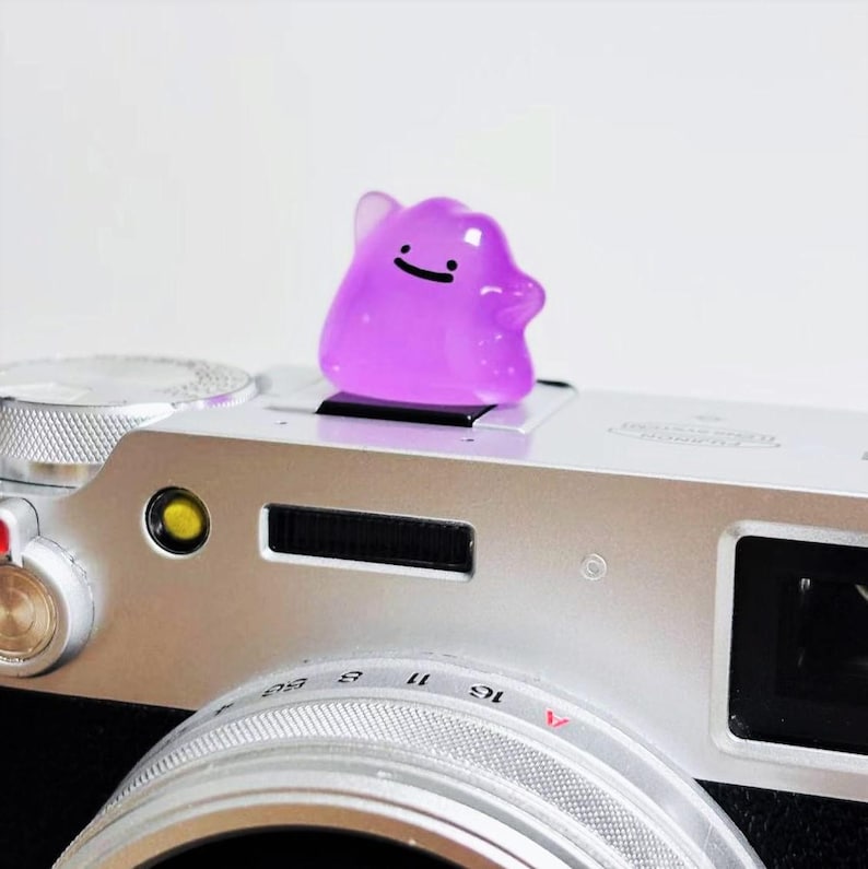 Ditto Camera Hot Shoe Cover: Luminous Resin Pokemon Gift for DSLR ...