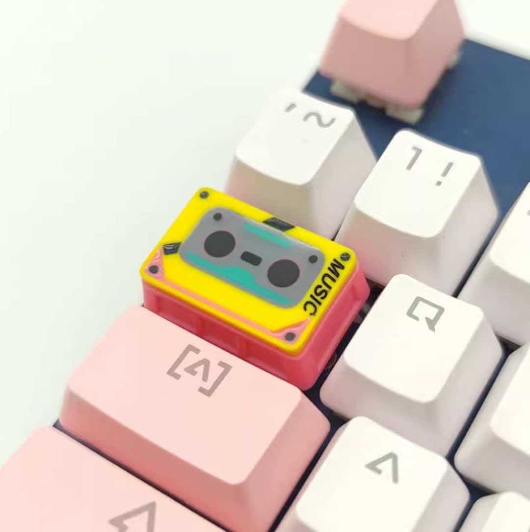 Walkman Tap Keycaps, Cute Keycaps, Kawaii Computer, Custom Keycap ...