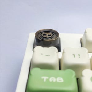 Skull Face Keycap Set, Punk Style Skeleton Keycap, Typewriter Round ...