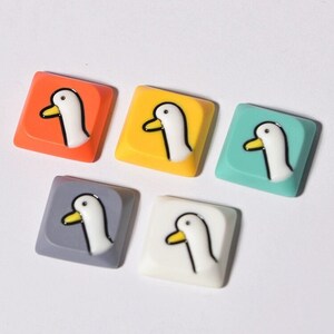 Cute Duck Low Profile Keycap, Kawaii Artisan Keycap Set, Custom Animal ...