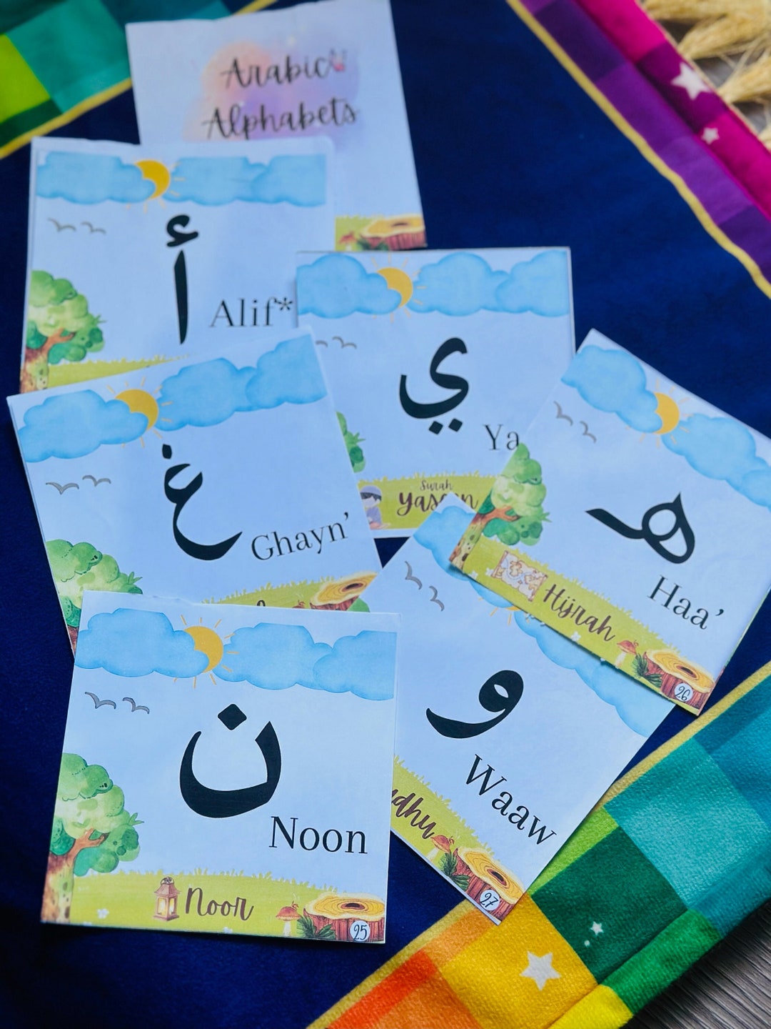 Islamic Arabic Letter Flashcards| Arabic Alphabet Print| Printable ...