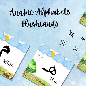 Islamic Arabic Letter Flashcards| Arabic Alphabet Print| Printable ...