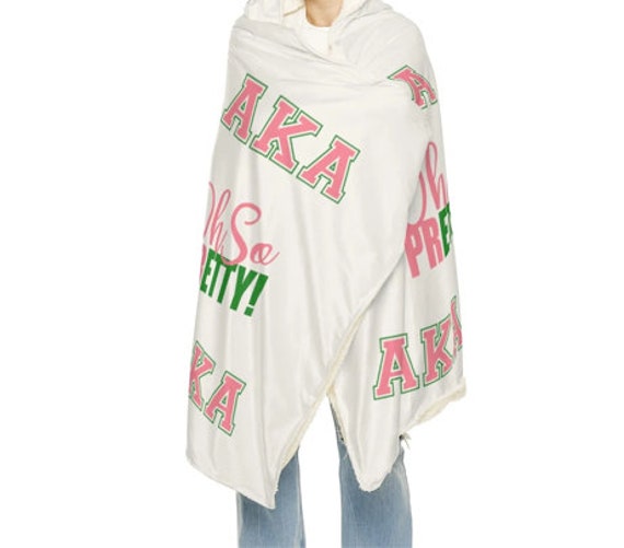AKA Alpha Kappa Alpha snuggle Blanket Divine Nine HBCU - Etsy