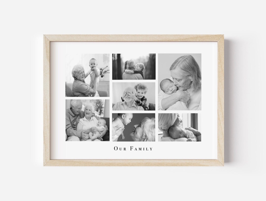 Photo Gift, Personalised Collage, Photo Collage Gift, Mothers Day Gift ...