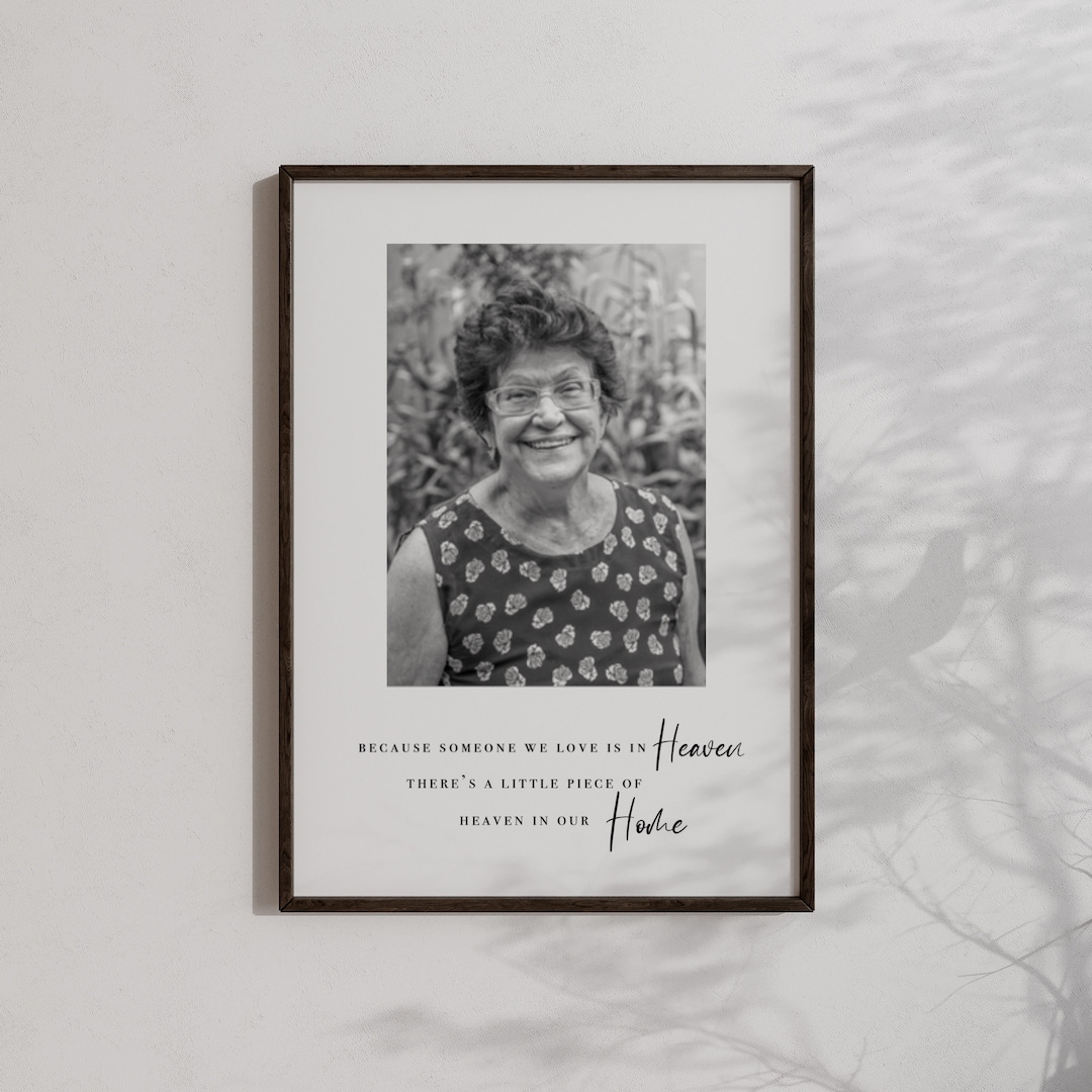 Memorial Photo Gift, Memorial Print, in Loving Memory, Remembrance Gift ...