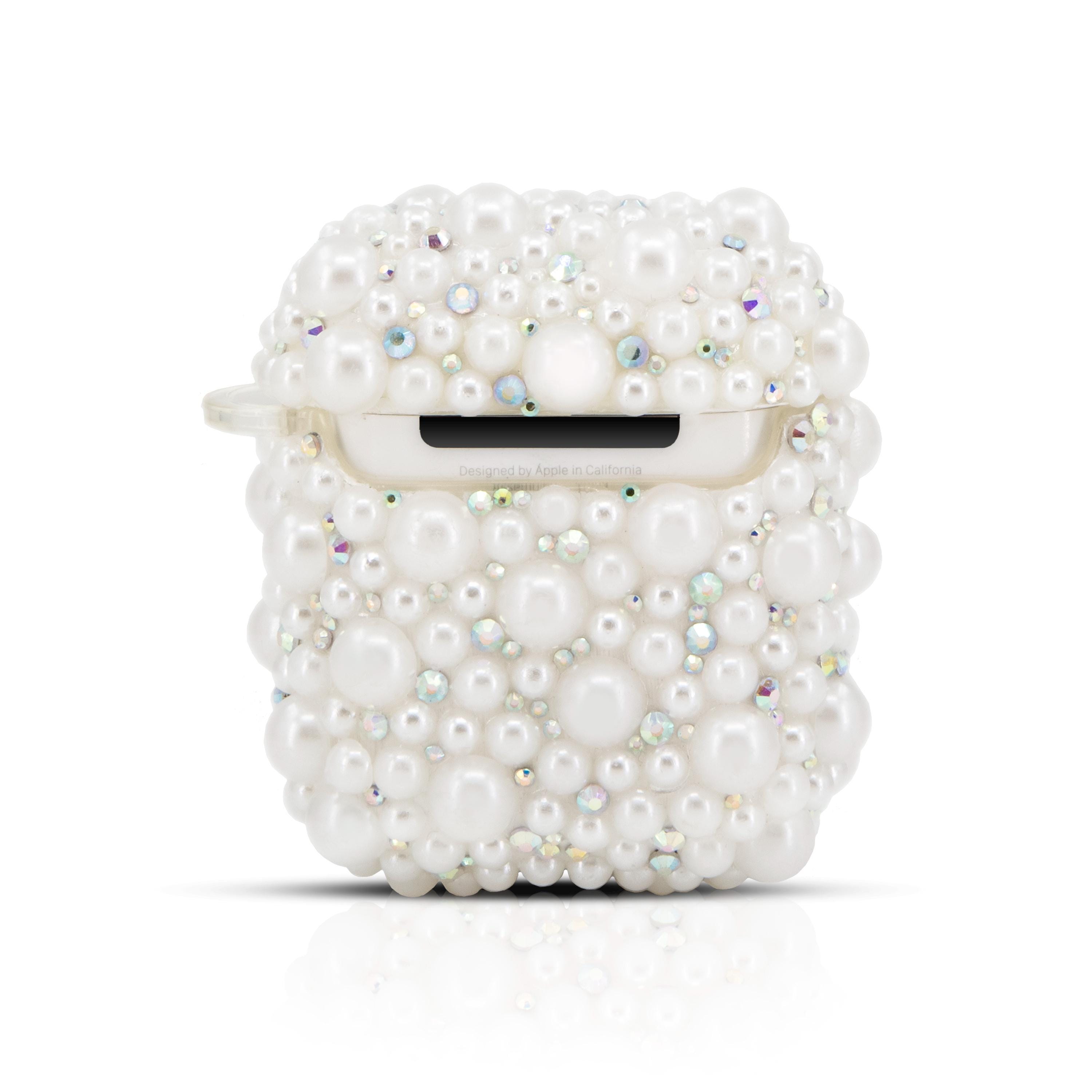 Pearl Bling Airpods 1 2 3 4 Pro 2 Case, Handmade, Rhinestone Apple ...