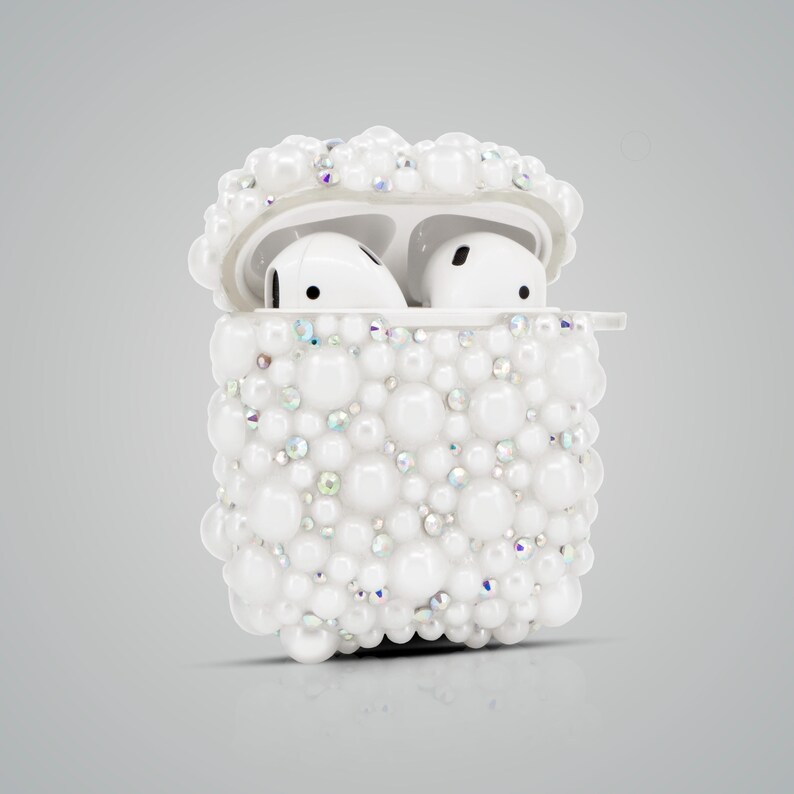 Pearl Bling Airpods 1 2 3 4 Pro 2 Case, Handmade, Rhinestone Apple ...