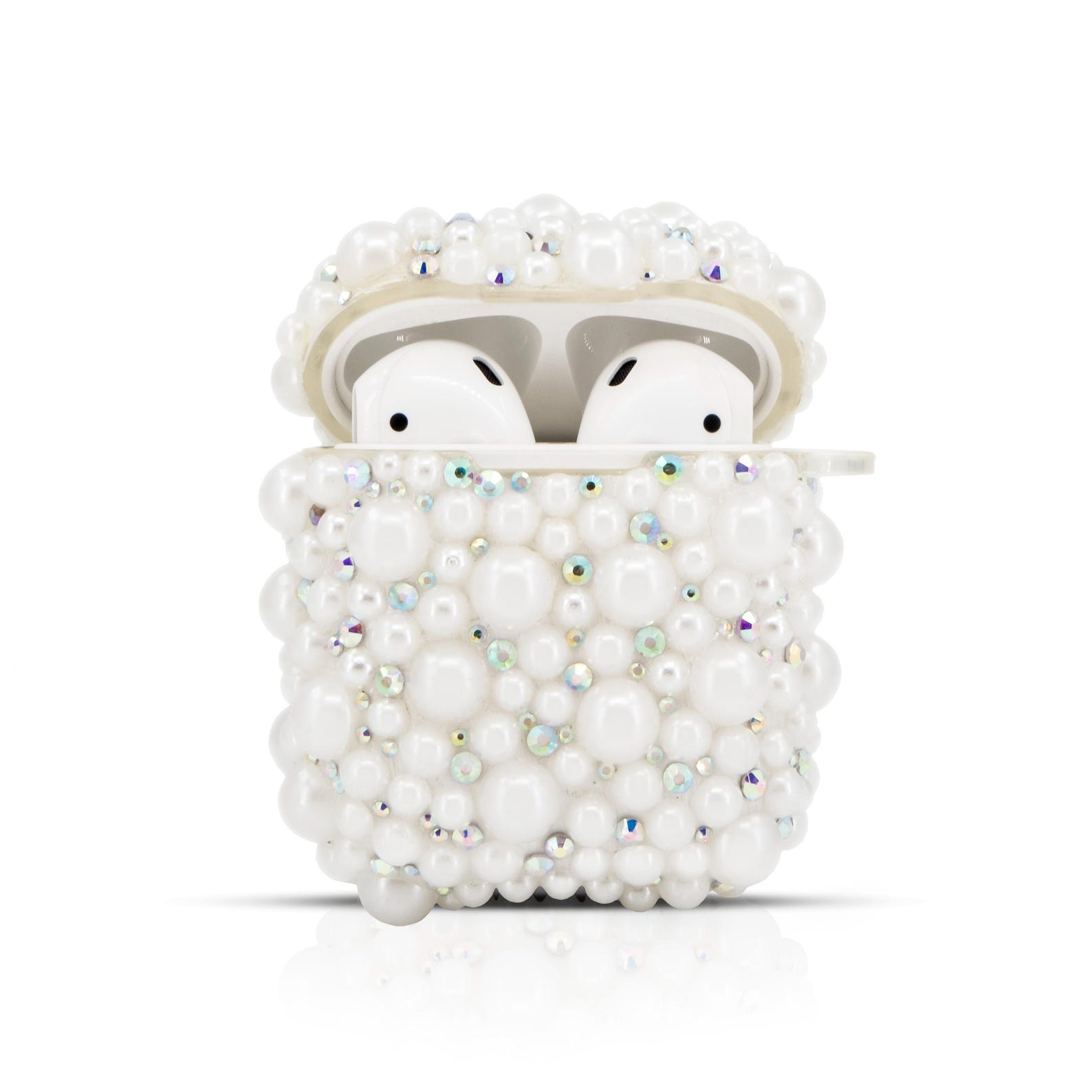 Pearl Bling Airpods 1 2 3 4 Pro 2 Case, Handmade, Rhinestone Apple ...