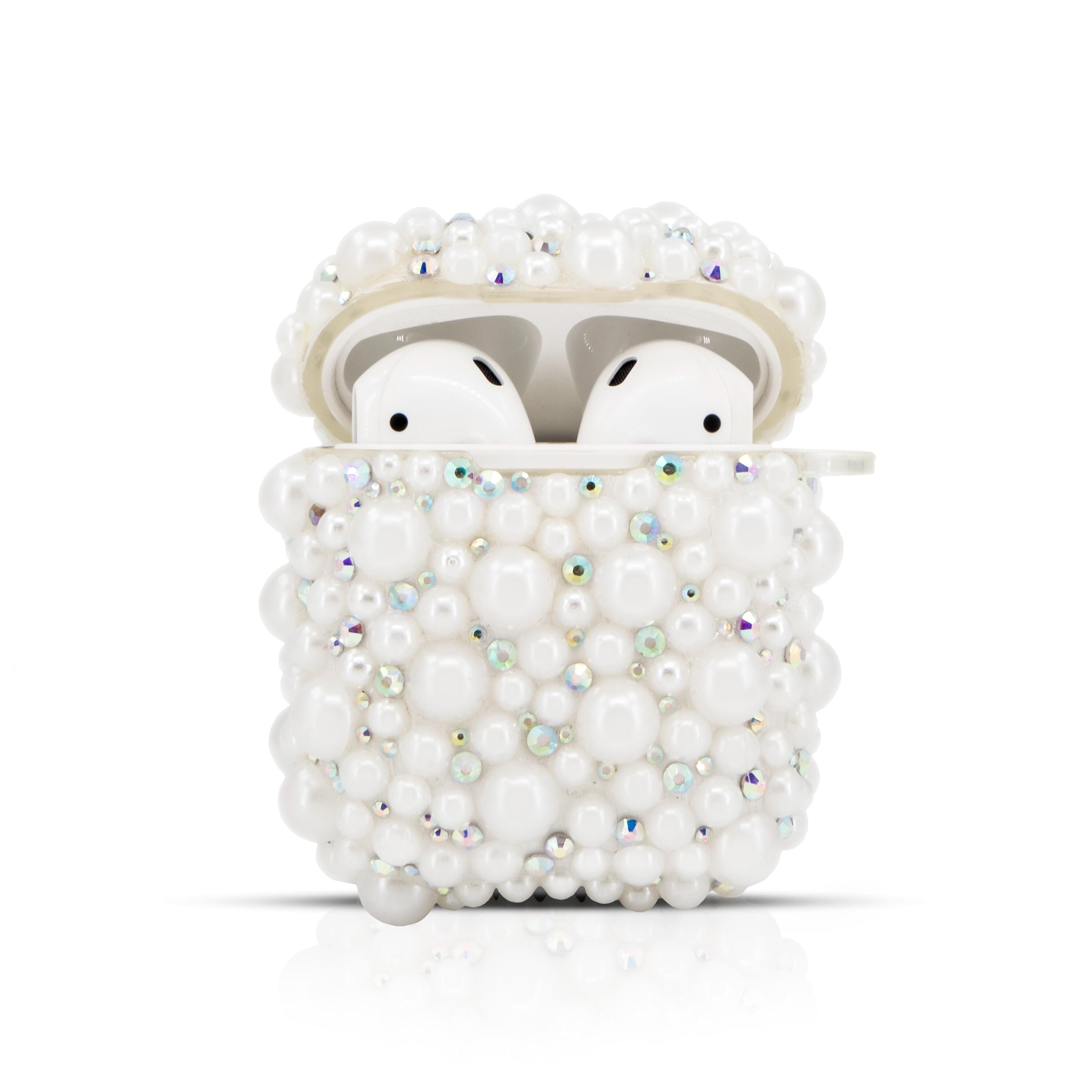 Pearl Bling Airpods 1 2 3 4 Pro 2 Case, Handmade, Rhinestone Apple ...