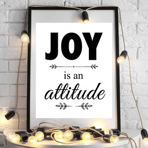 JOY WALL ART - Life Quotes Prints - Inspirational Art - Housewarming ...