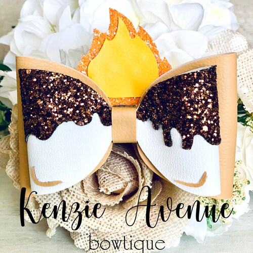 Smore Hair Bow Digital Download SVG/PDF Template - Etsy