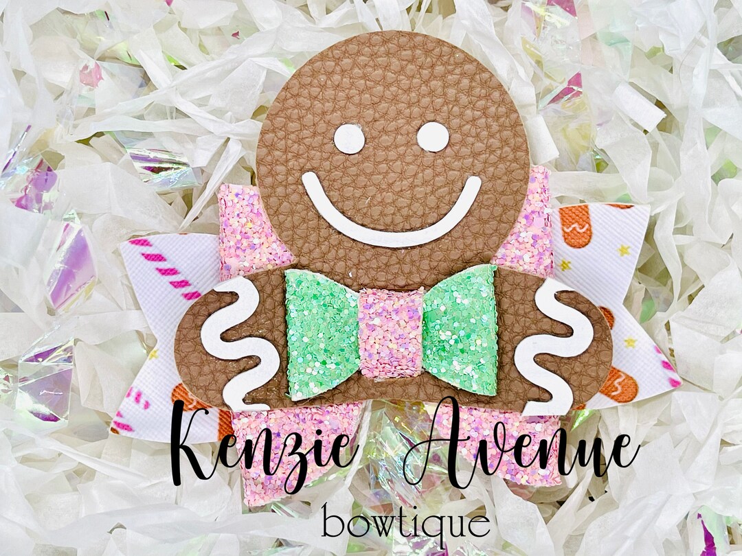 Gingerbread Hair Bow - Digital Download SVG/PDF Template - Etsy