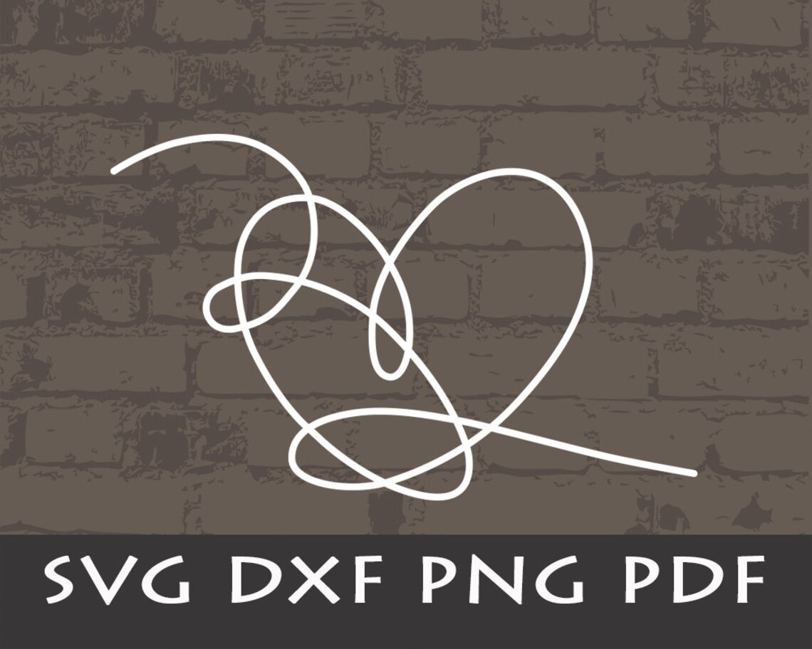 BTS Heart svg | Etsy