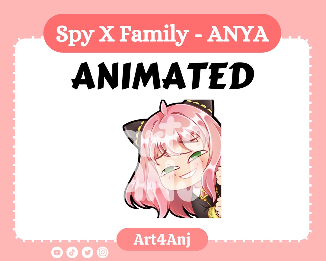 Anya HEH Animated Emote for Twitch/youtube/discord - Etsy