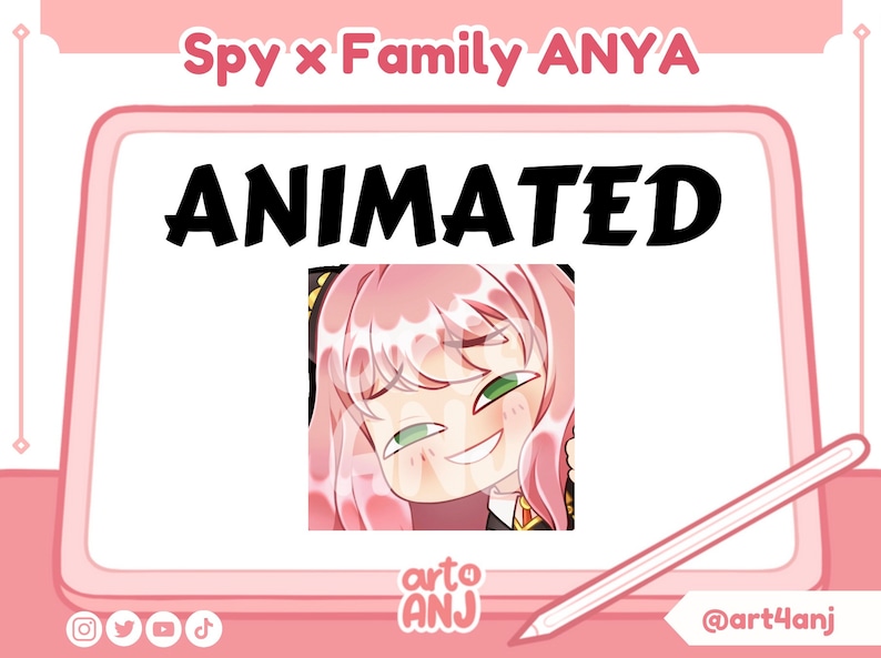 Anya HEH Animated Emote for Twitch/youtube/discord - Etsy