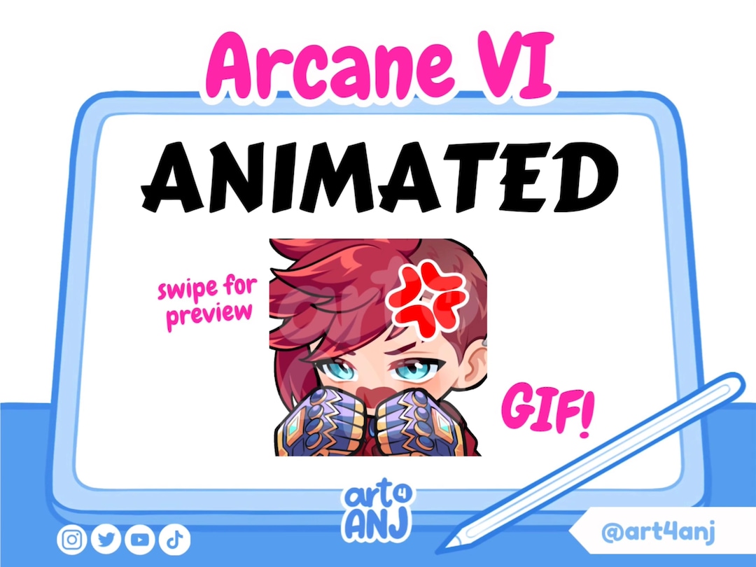 Arcane VI PUNCH Animated Emote for Twitch Streaming and Discord ...