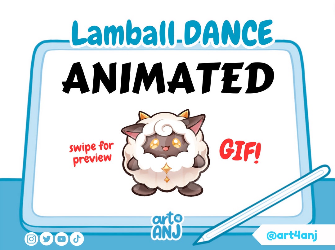 LAMBALL DANCE Palworld Animated Emote for Twitch Streaming and Discord ...