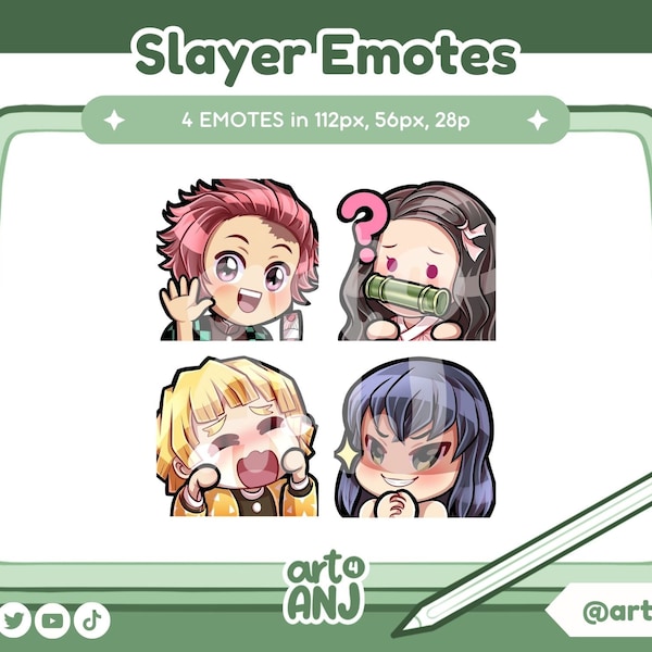 Twitch Démon Slayer Emotes - Etsy UK