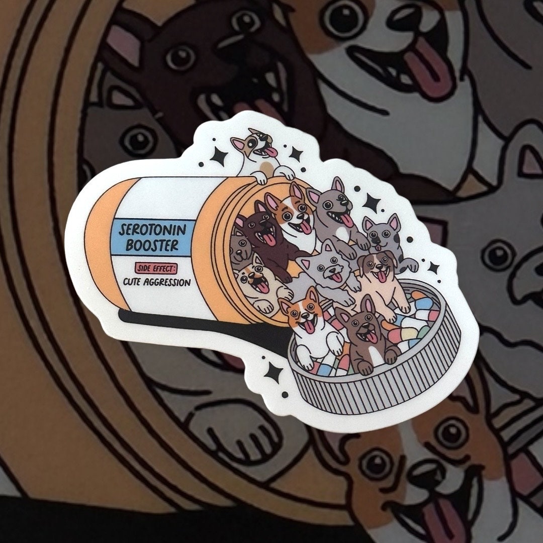 Serotonin Dogs Sticker - Etsy