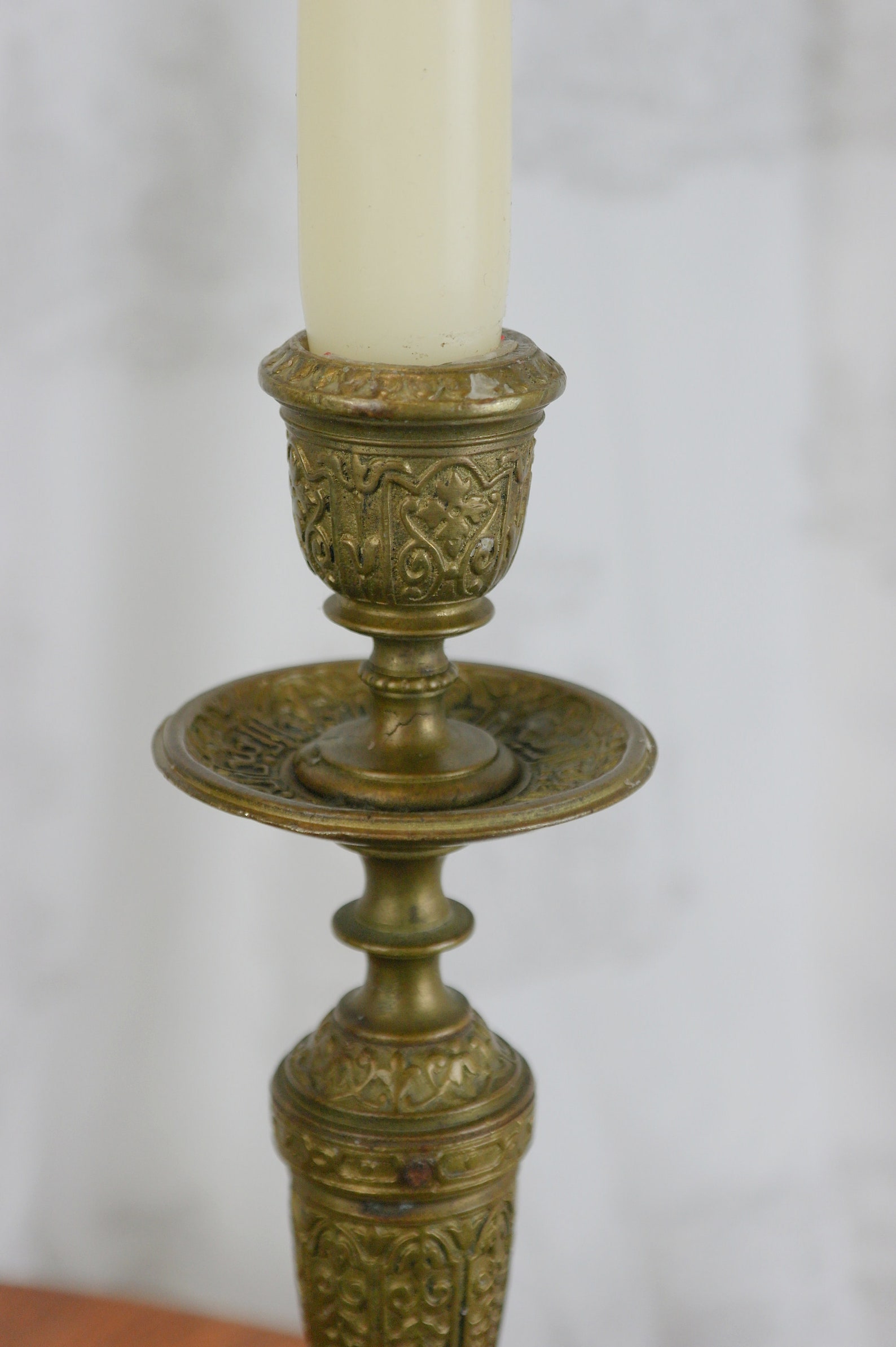 Antique Brass Candlesticks Roman Style Candle Holders Pair - Etsy