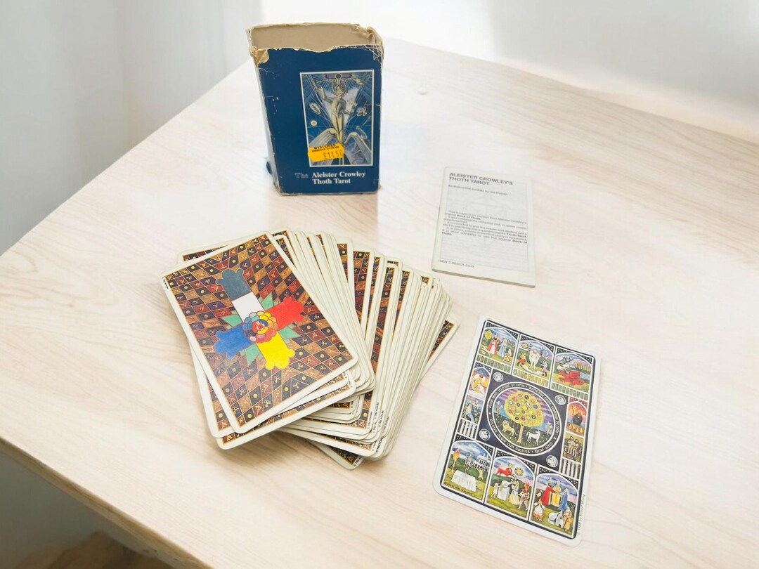 Aleister Crowley Thoth Tarot Deck Pack, Lady Frieda Harris AG Muller ...