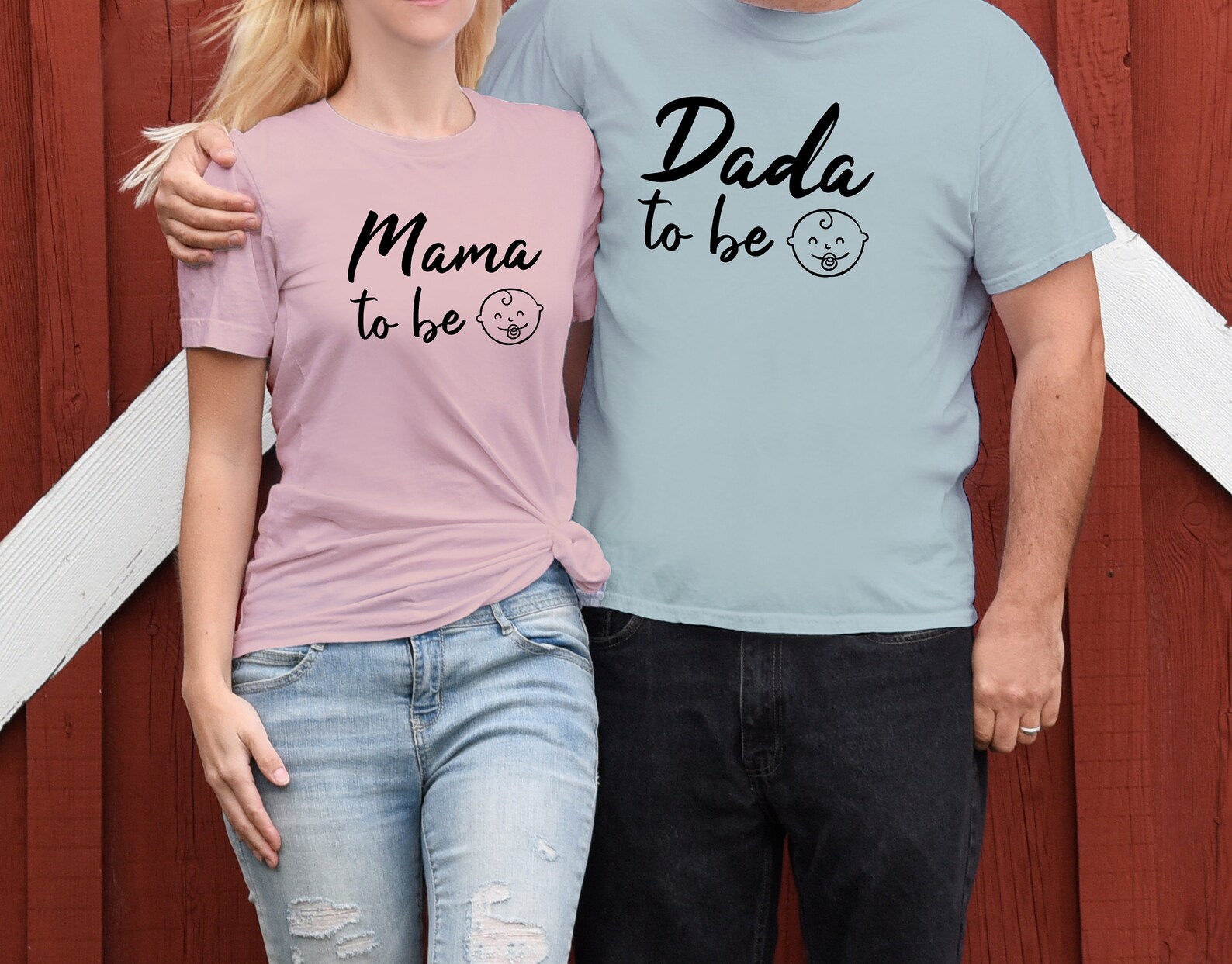 Baby Shower Shirts for Mom & Dad Mama to Be and Dada to Be - Etsy