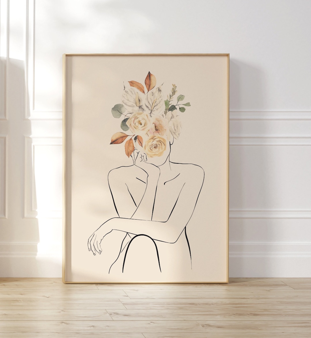 Female Sketch Art | One Line Drawing | Woman Art Print | Minimalist Art ...