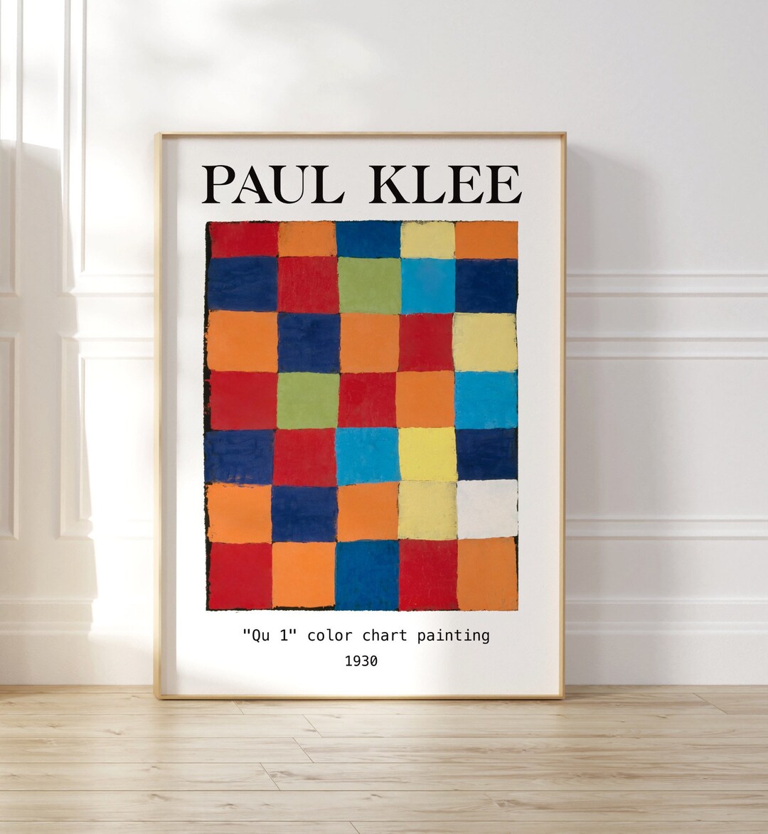 Paul Klee Art Print | Vintage Exhibit Art | Paul Klee Pattern Print ...