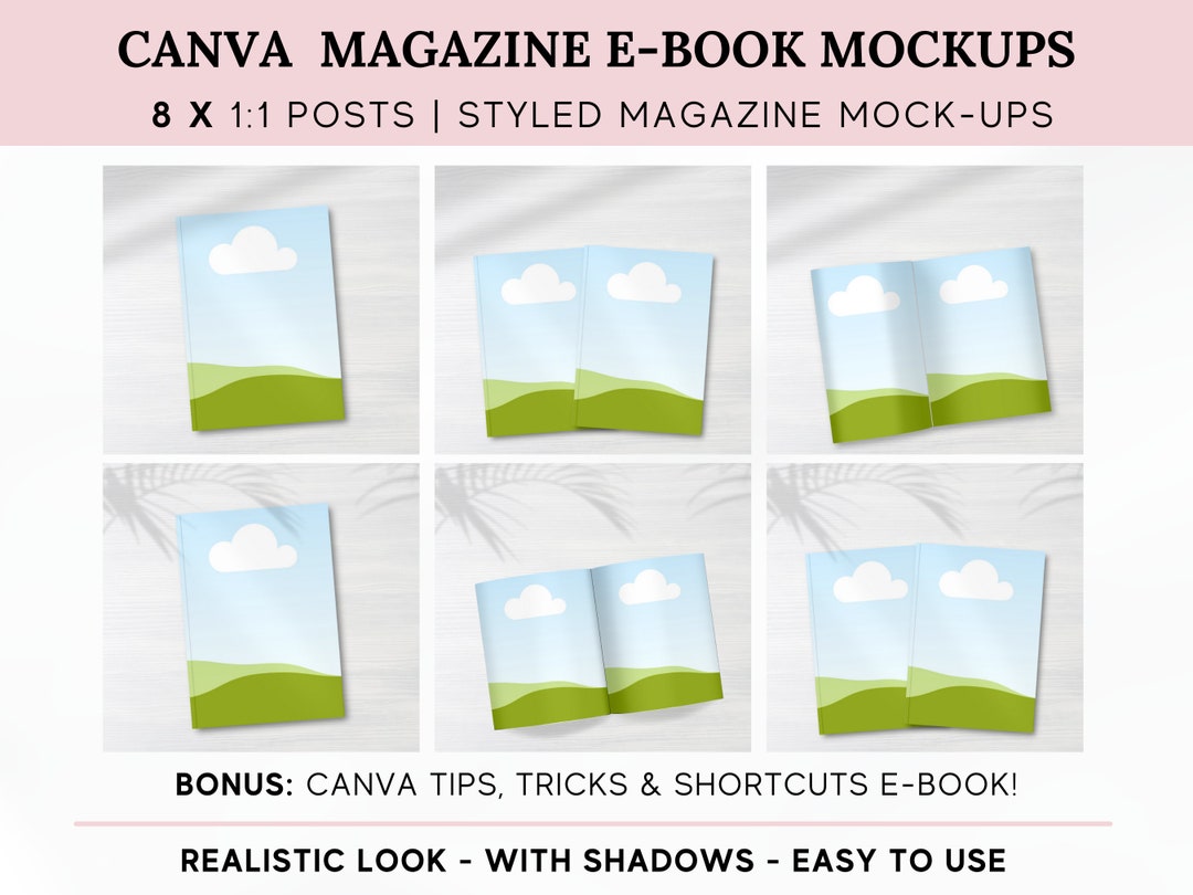 Canva Magazine Mockup E-book Mockup Canva Mockup Digital - Etsy Canada