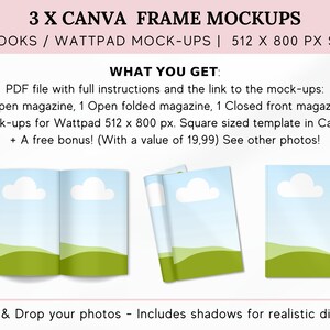 Ebook Mockup, Wattpad Mockup, Canva Mockups, KDP Template, KDP Canva ...