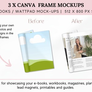 Ebook Mockup, Wattpad Mockup, Canva Mockups, KDP Template, KDP Canva ...